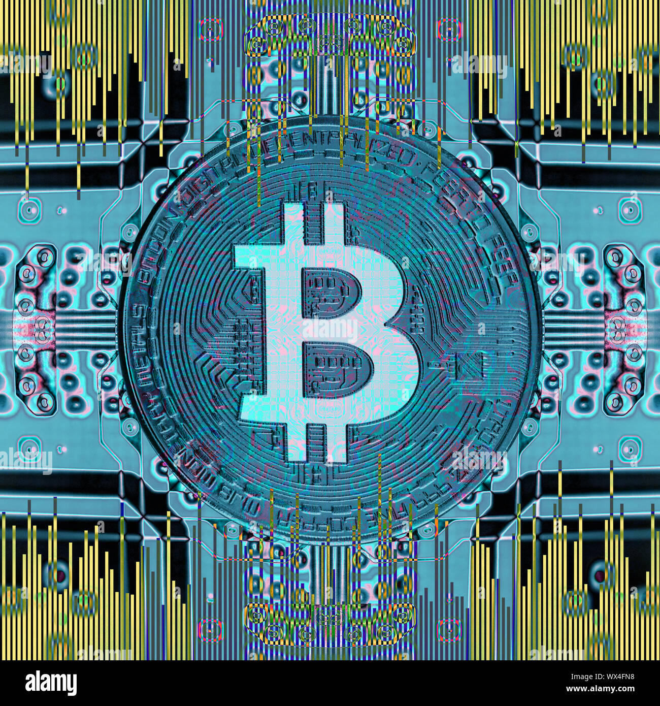 Economy trends virtual digital currency abstract background Stock Photo ...