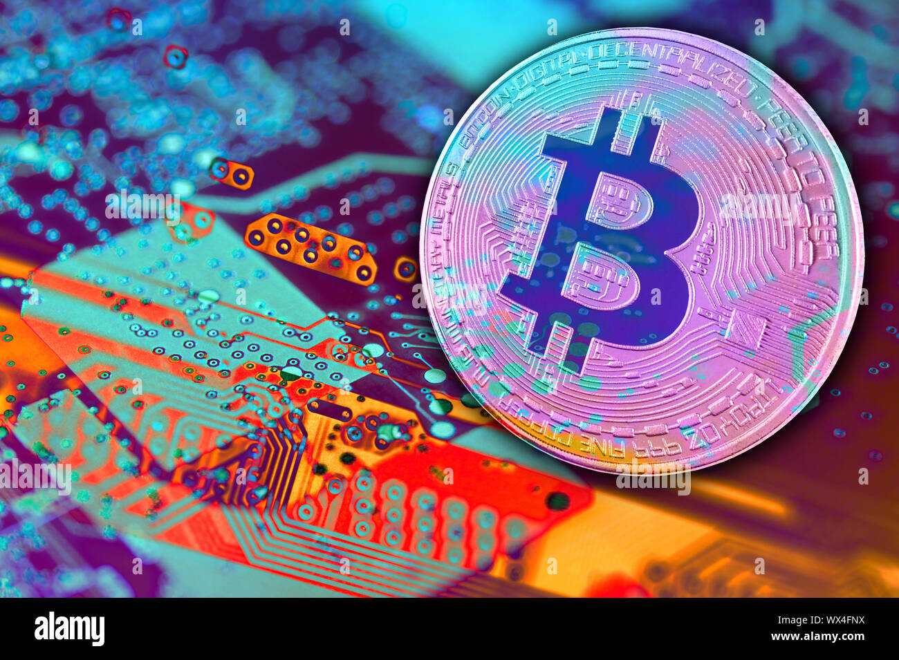 Economy trends virtual digital currency abstract background Stock Photo ...