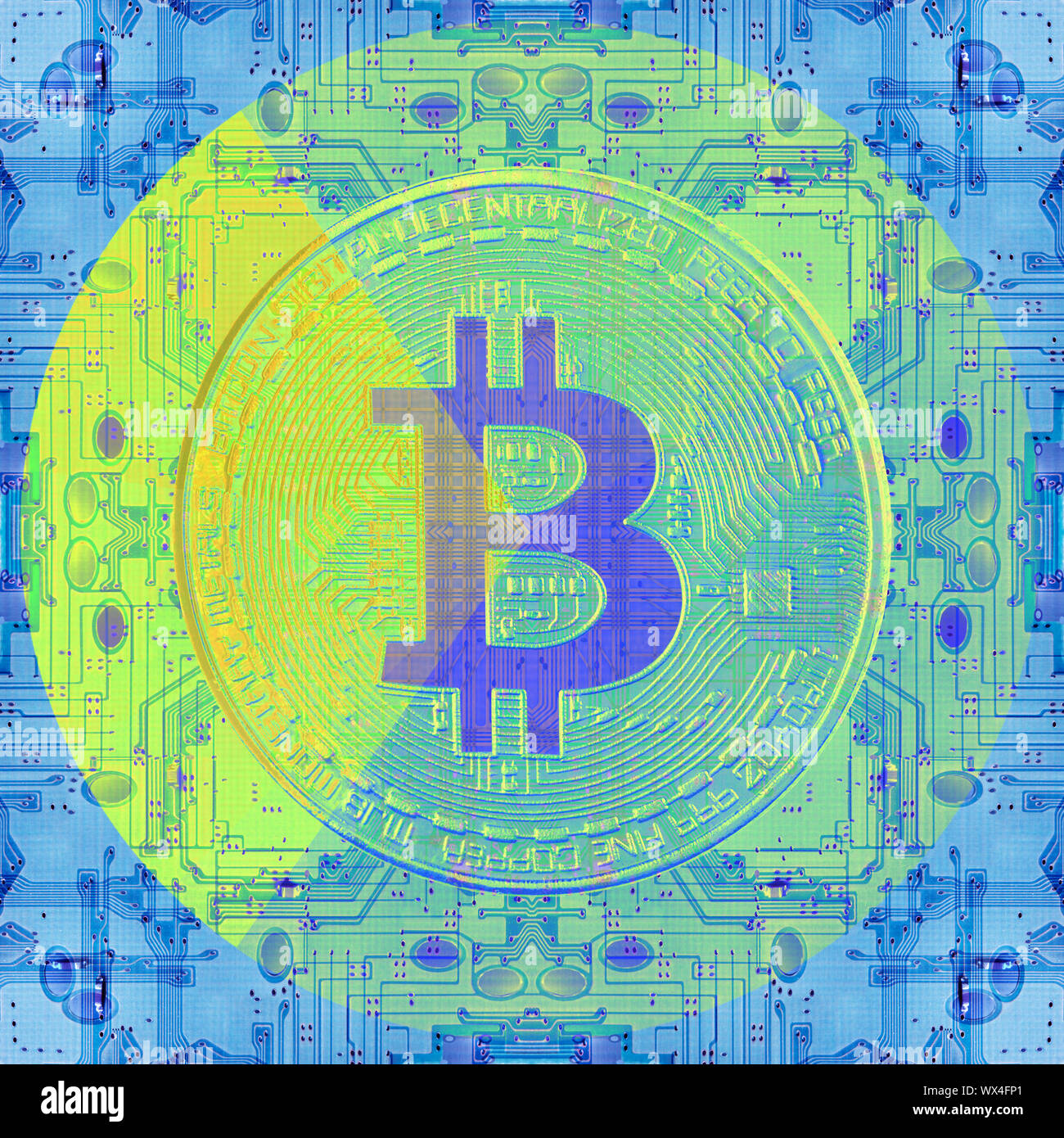 Economy trends virtual digital currency abstract background Stock Photo ...