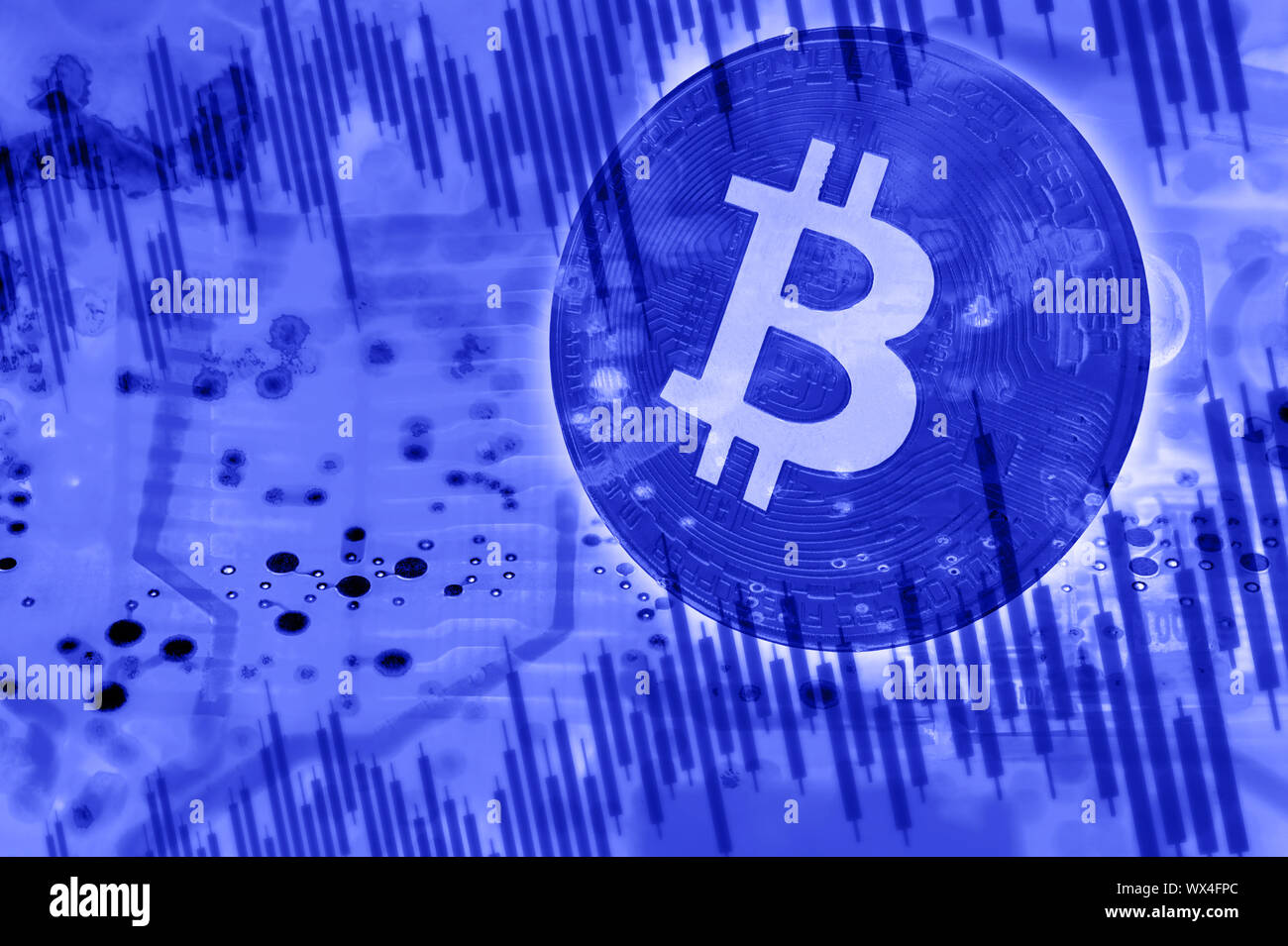 Economy trends virtual digital currency abstract background Stock Photo ...