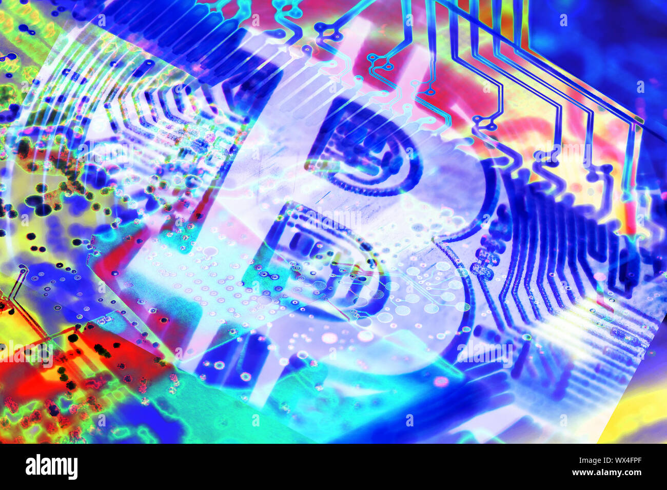 Economy trends virtual digital currency abstract background Stock Photo ...