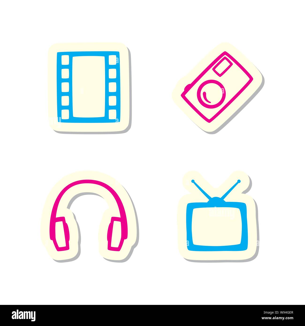 Digital media and television Stock Vector Images - Alamy
