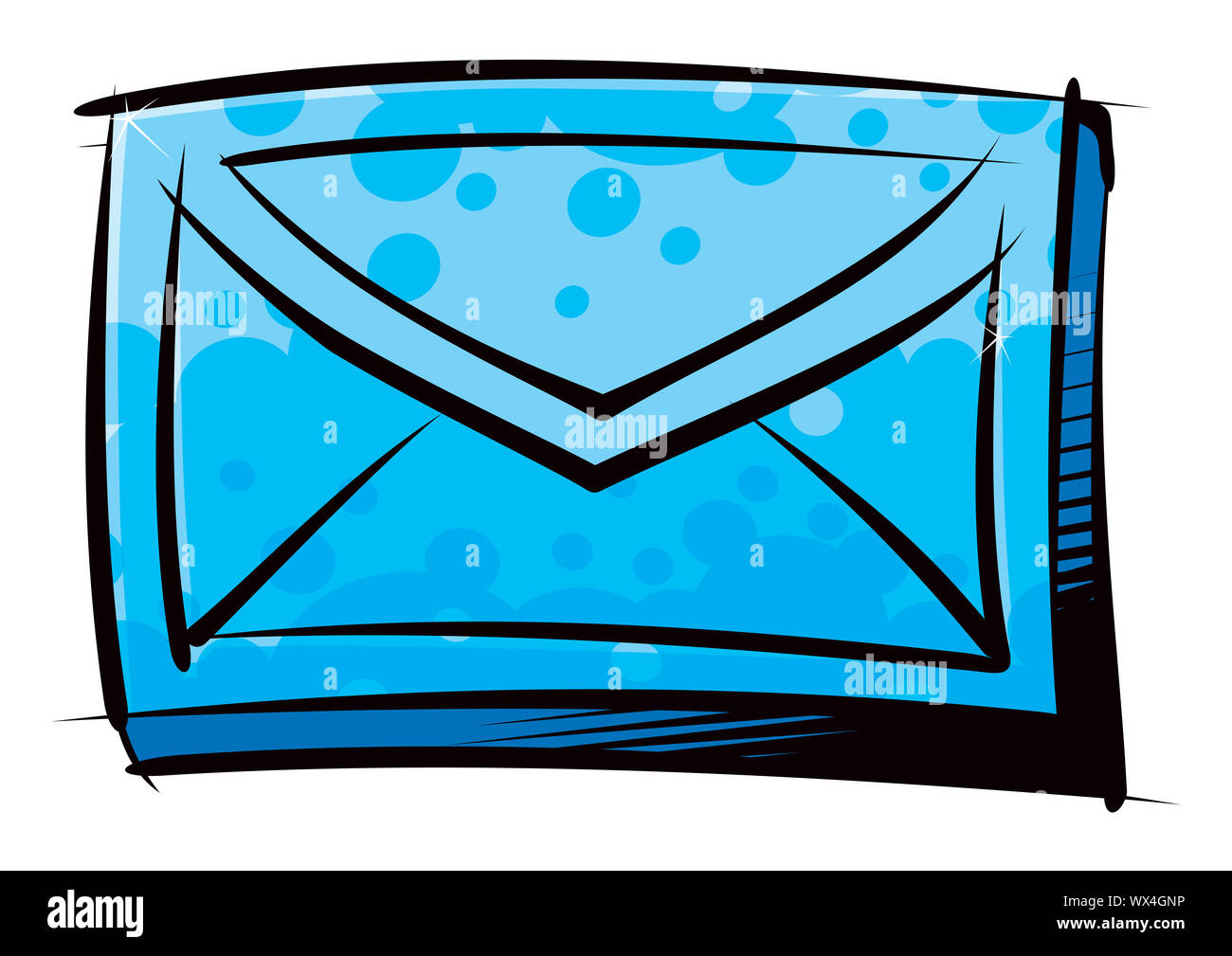 Traditional letter in an envelope Stock Photo - Alamy