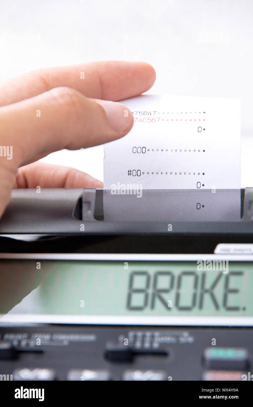 concept image of broke Stock Photo - Alamy