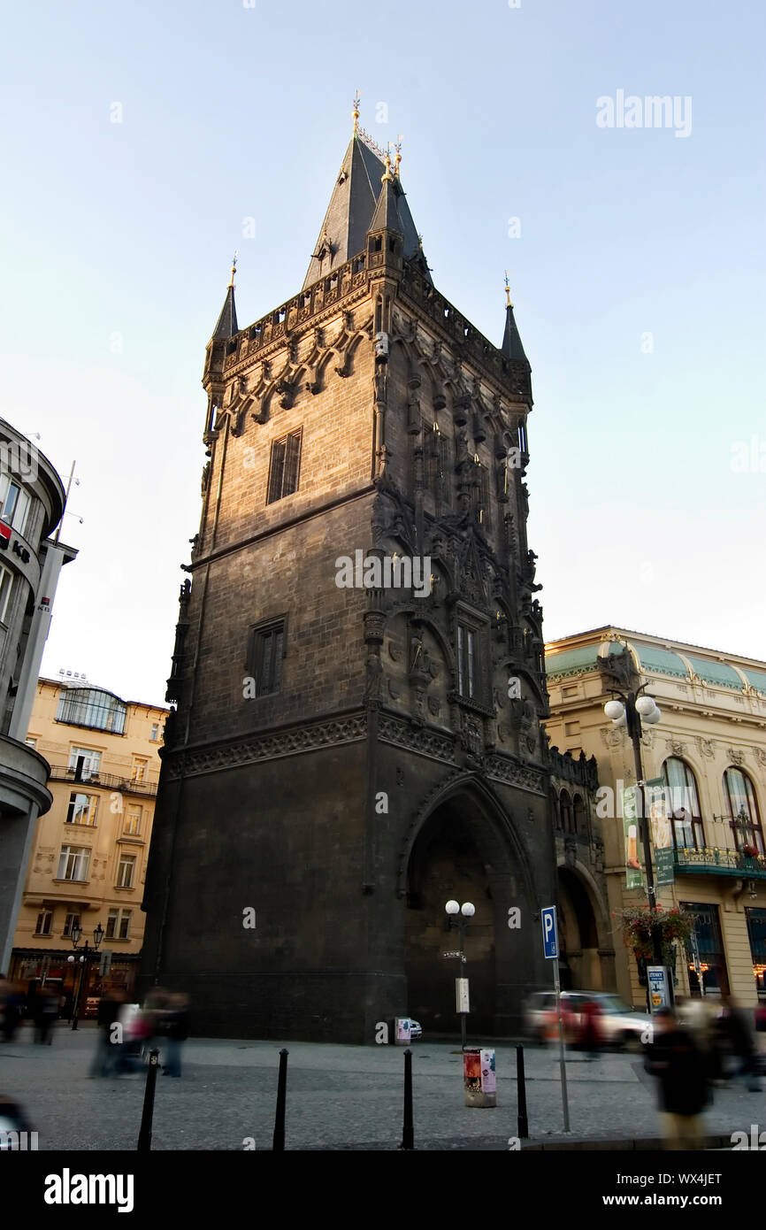 The powder town in Prague, Czech Republic Stock Photo - Alamy
