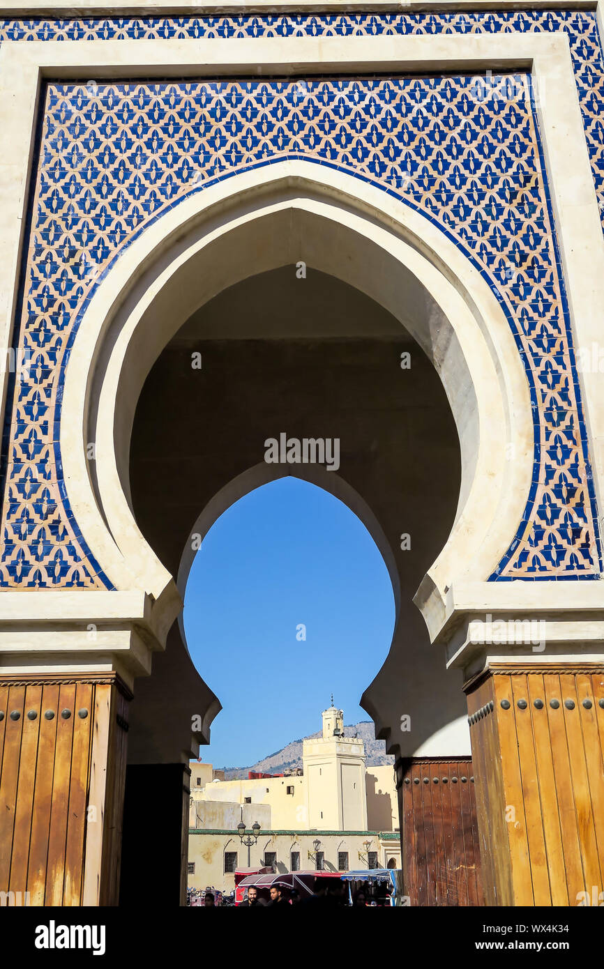 mosque in fes morocco, photo as background Stock Photo - Alamy