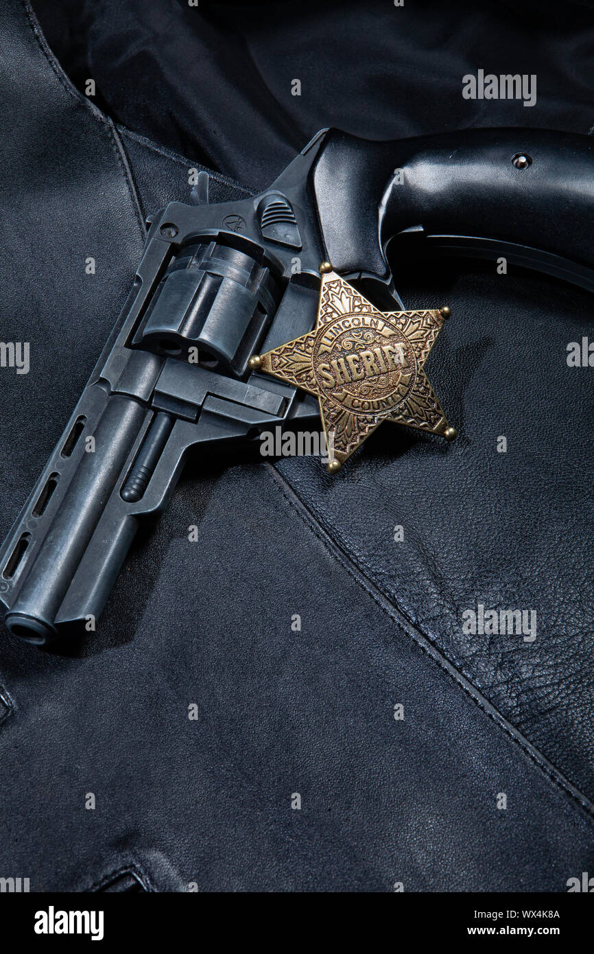 Gun And Star Stock Photo - Alamy