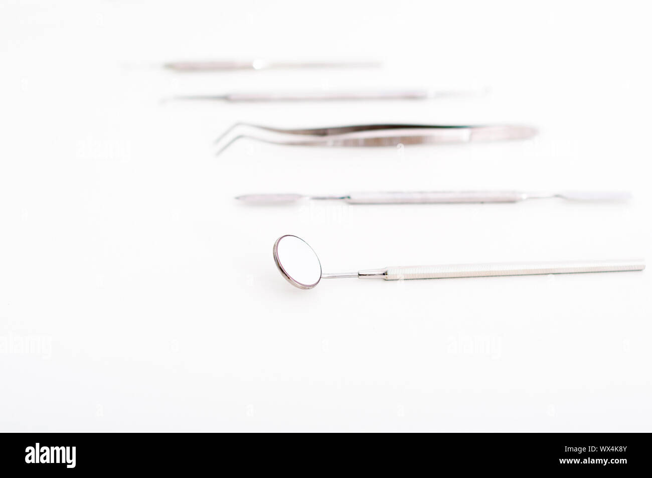 collection of medical instruments, on a light background Stock Photo ...
