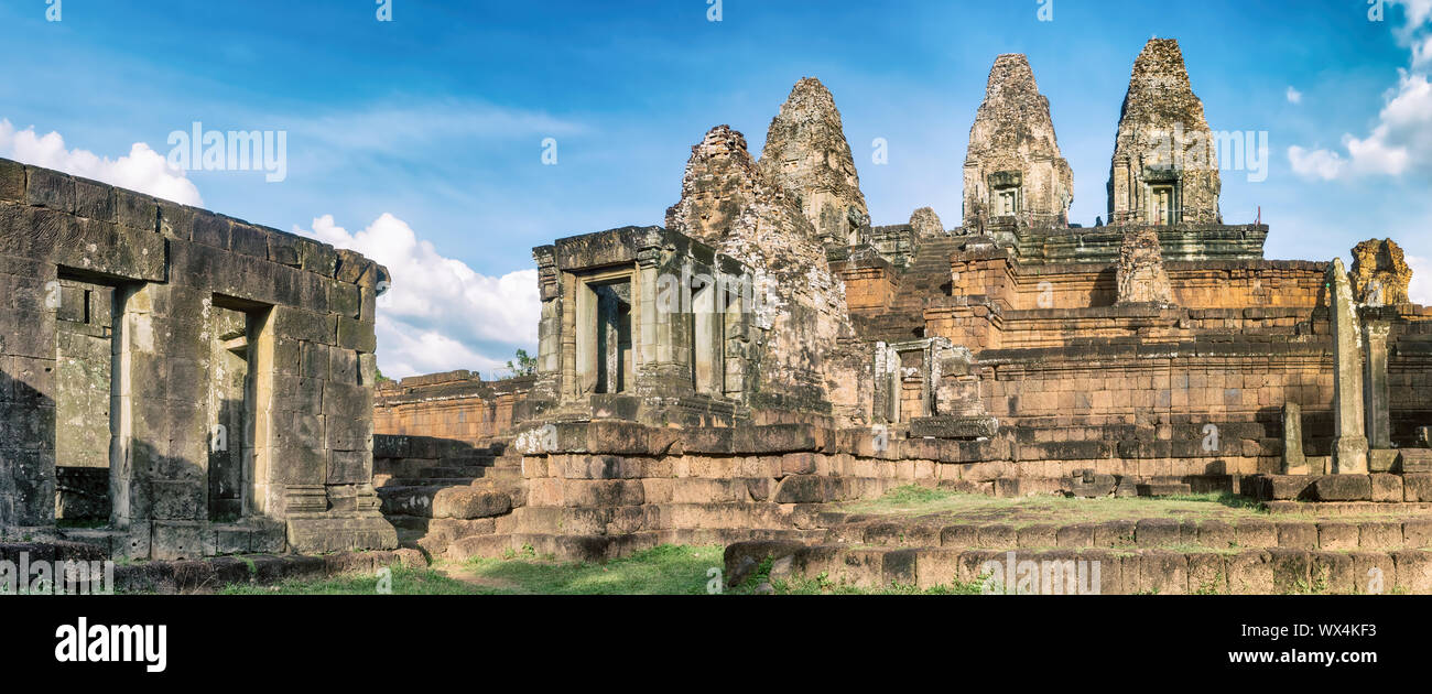 Pre Rup temple at sunset. Siem Reap. Cambodia. Panorama Stock Photo - Alamy