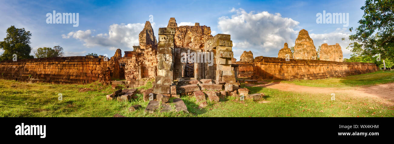 Pre Rup temple at sunset. Siem Reap. Cambodia. Panorama Stock Photo - Alamy