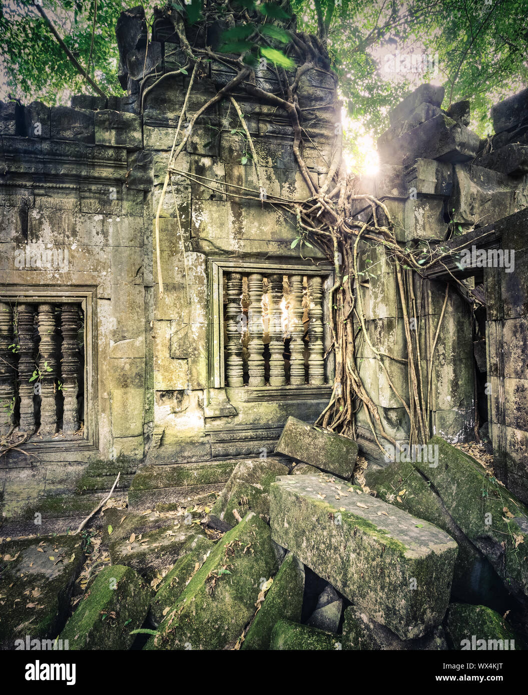 Beng Mealea or Bung Mealea temple. Siem Reap. Cambodia Stock Photo - Alamy