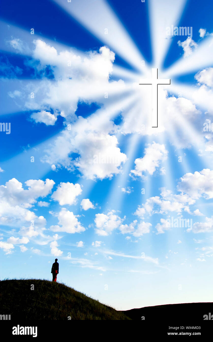 Jesus on cross crucifixion looking hi-res stock photography and images ...