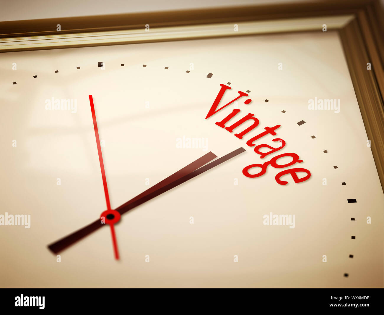 An image of a nice clock with vintage Stock Photo - Alamy