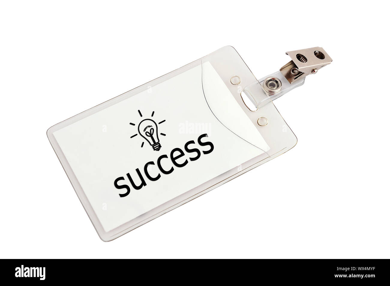 success badge on a white background Stock Photo - Alamy