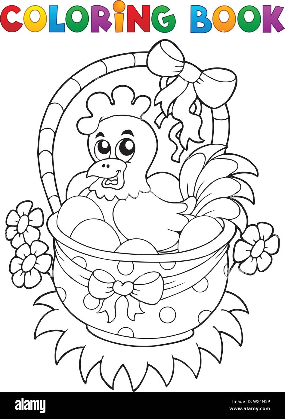 Coloring book with Easter theme 8 Stock Vector Image & Art - Alamy