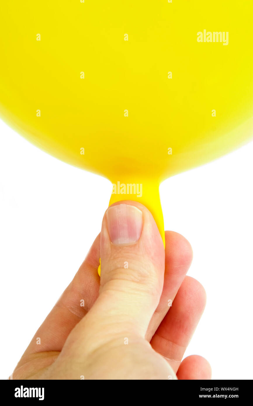 Baloon in Hand Stock Photo - Alamy