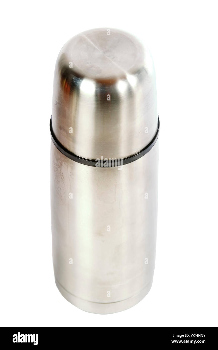 A hot liquid container, isolated on white with clipping path Stock ...