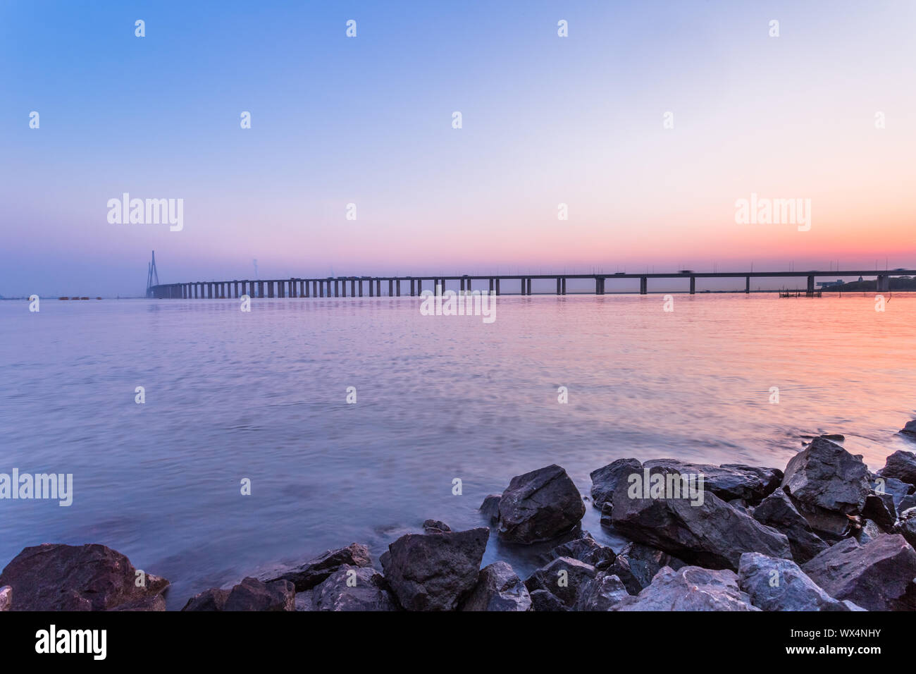 Yangtze River bridge Stock Photo - Alamy