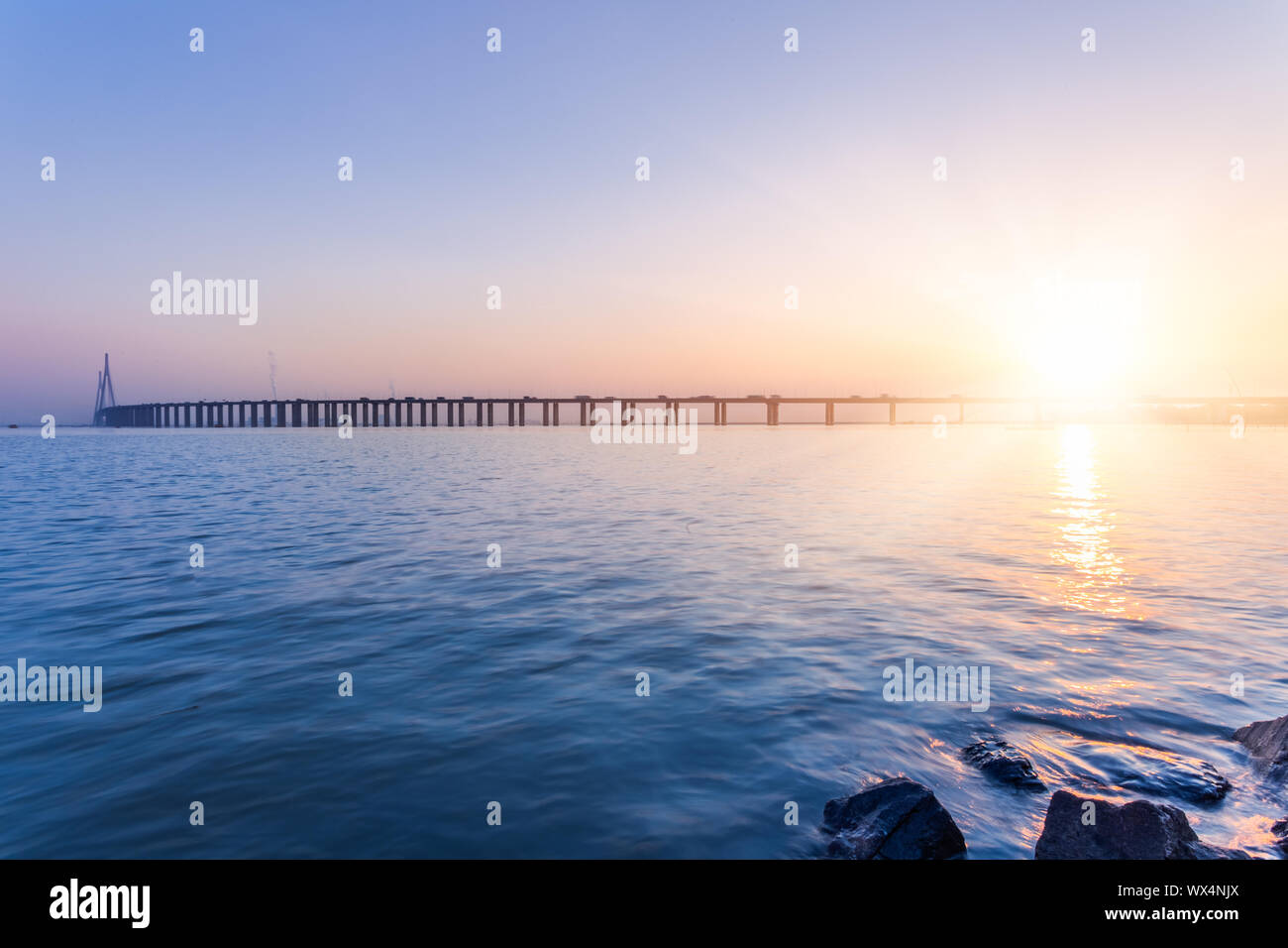 beautiful twilight scene Stock Photo - Alamy