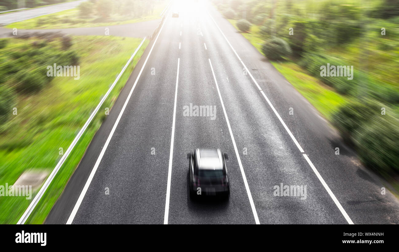 car on the road Stock Photo - Alamy