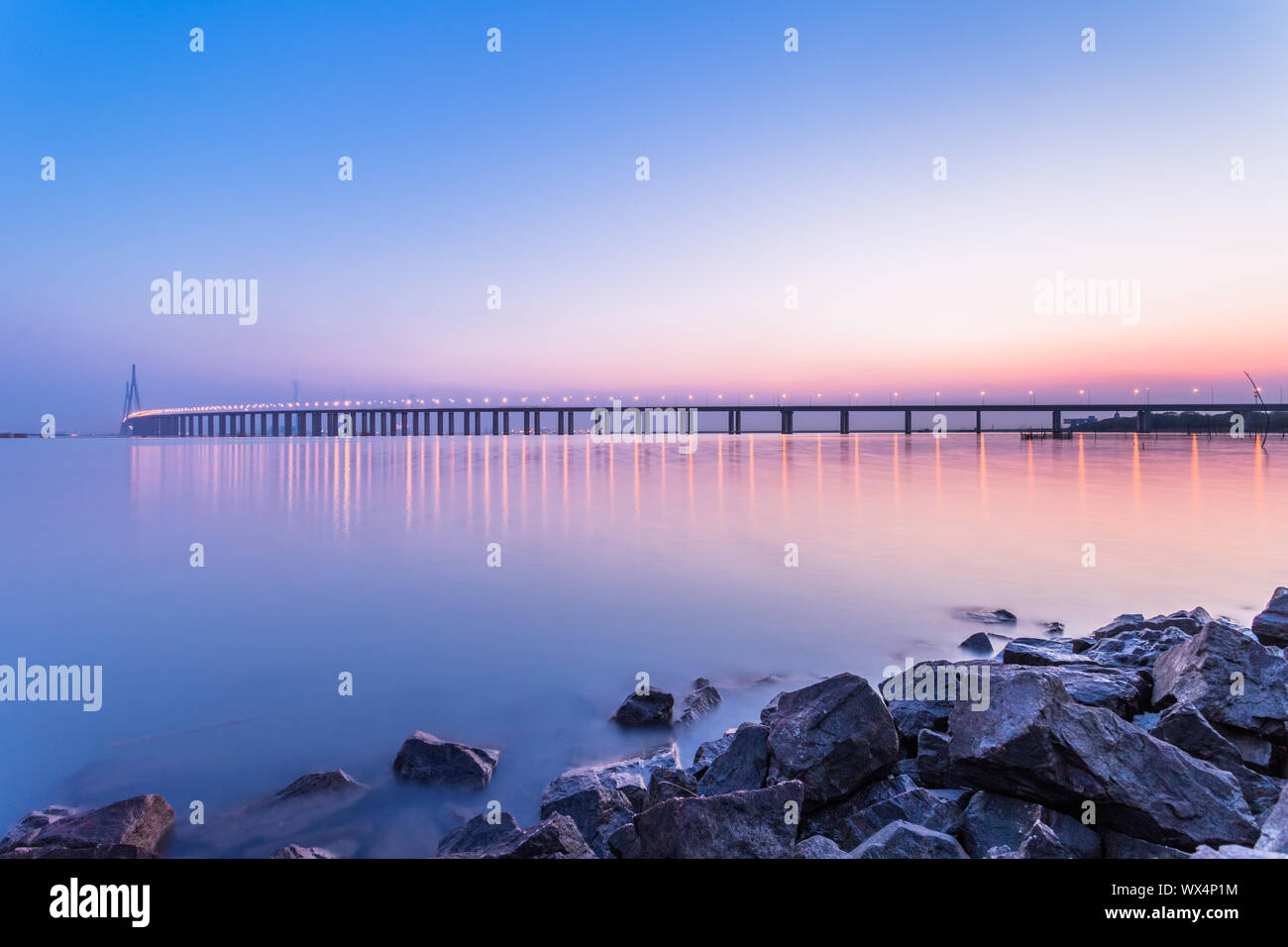 beautiful twilight scene Stock Photo - Alamy