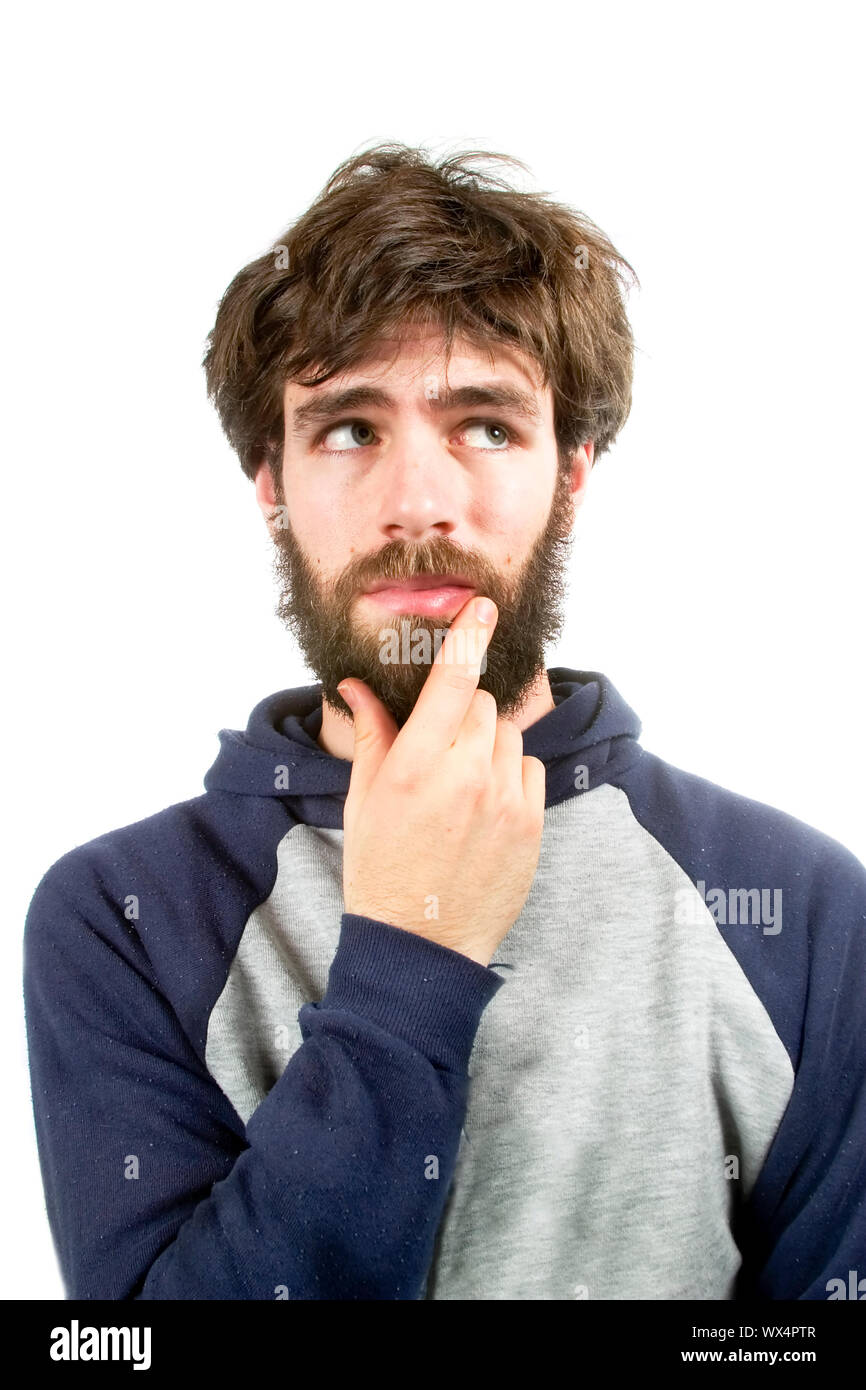 Thinking of a Good Idea Stock Photo - Alamy