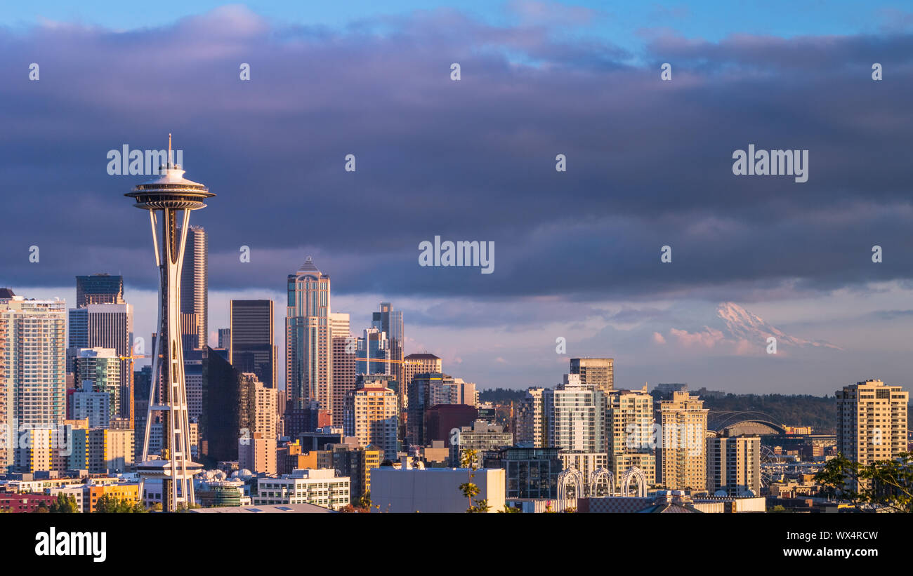 skyline of Seattle Stock Photo - Alamy