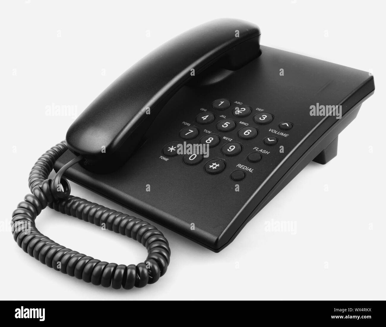 Telephone Isolated On White Background Stock Photo - Alamy