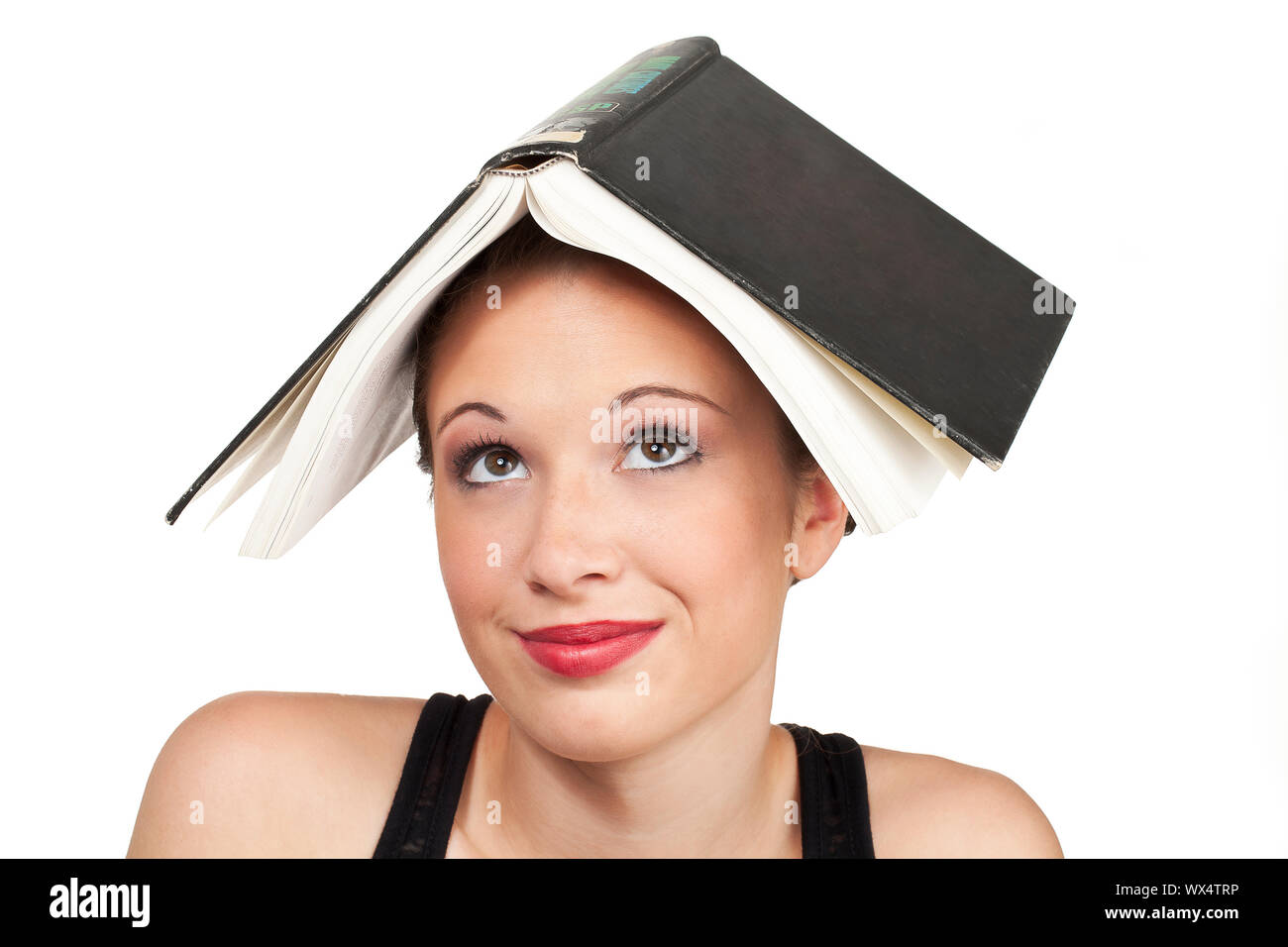 The concept shot shows a confused expression of studying Stock Photo ...