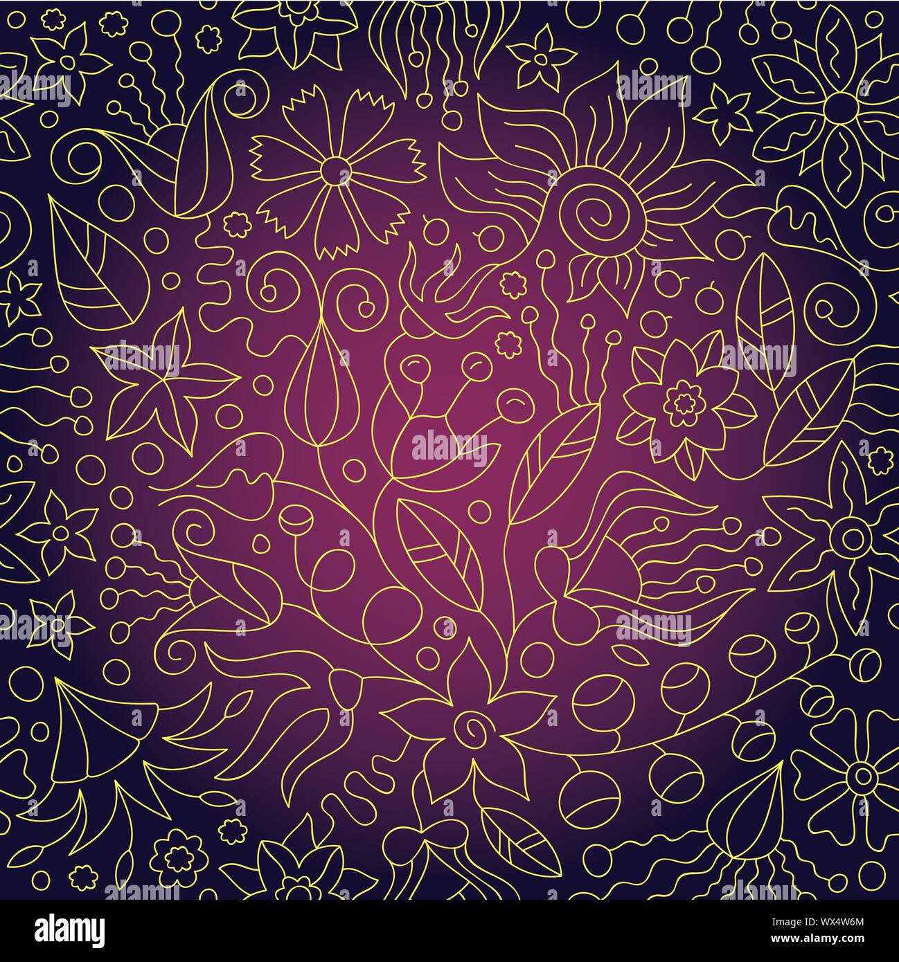 Seamless Floral Wallpaper Stock Vector Image & Art - Alamy