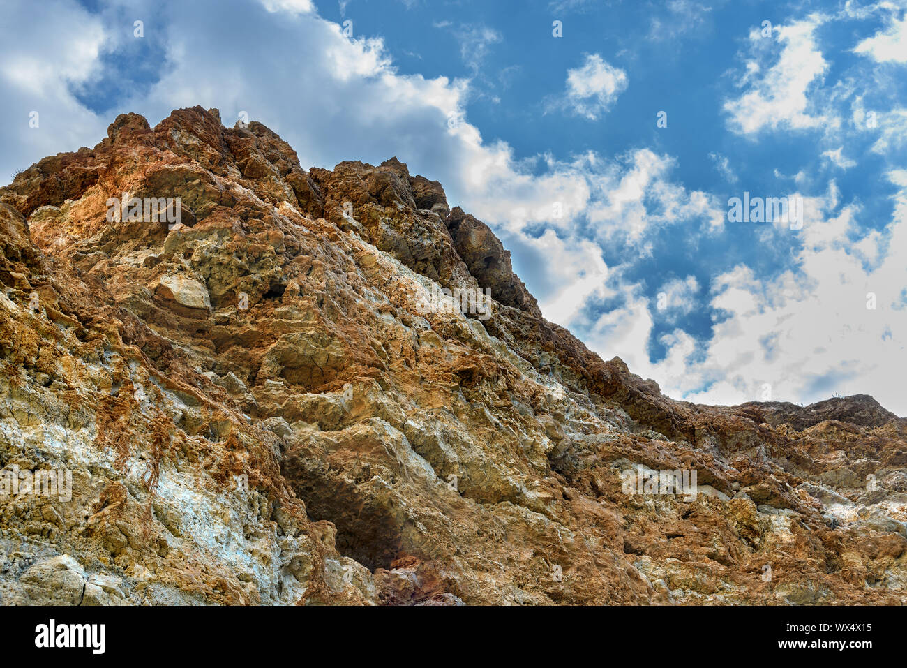 The yellow-red rocks Stock Photo - Alamy