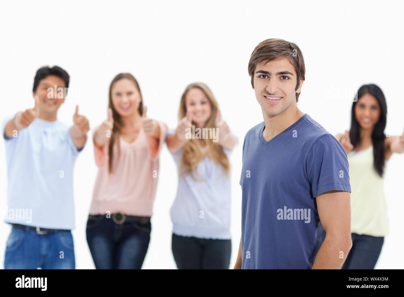 Beautiful female student friends behind hi-res stock photography and ...