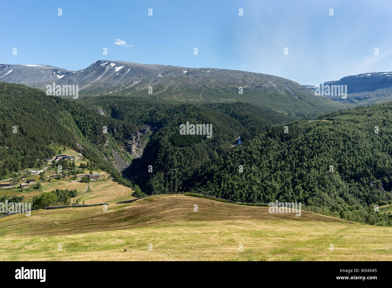 Waterfalls at Åmotan in Sunndalen, Norway Stock Photo - Alamy