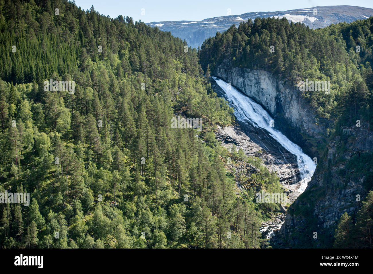 Waterfalls at Åmotan in Sunndalen, Norway Stock Photo - Alamy