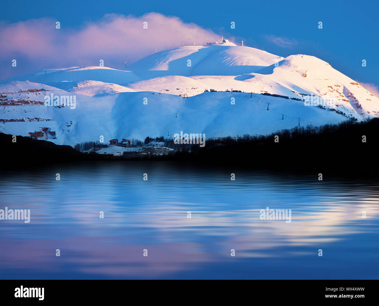 Lebanon mountain snow river hi-res stock photography and images - Alamy