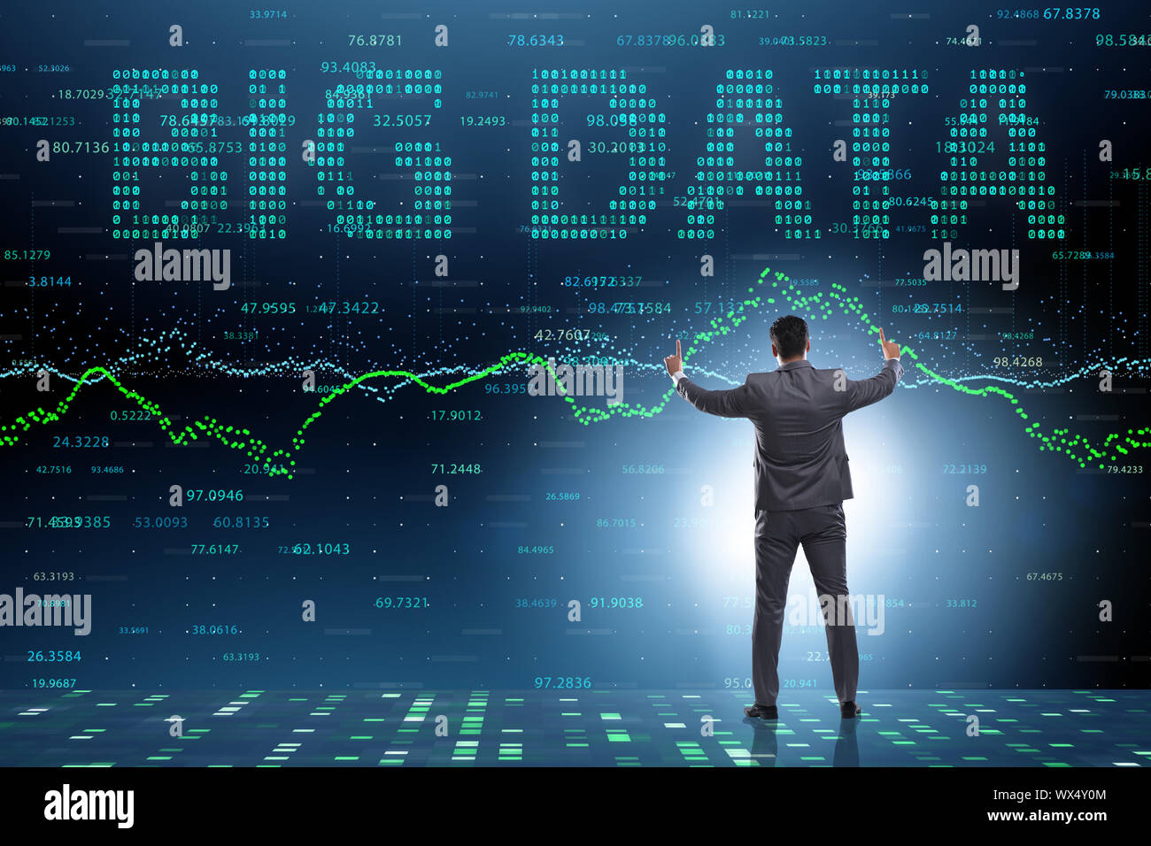 Fintech financial big data concept with analyst Stock Photo - Alamy