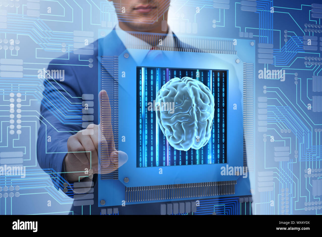 Cognitive computing concept as modern technology Stock Photo - Alamy