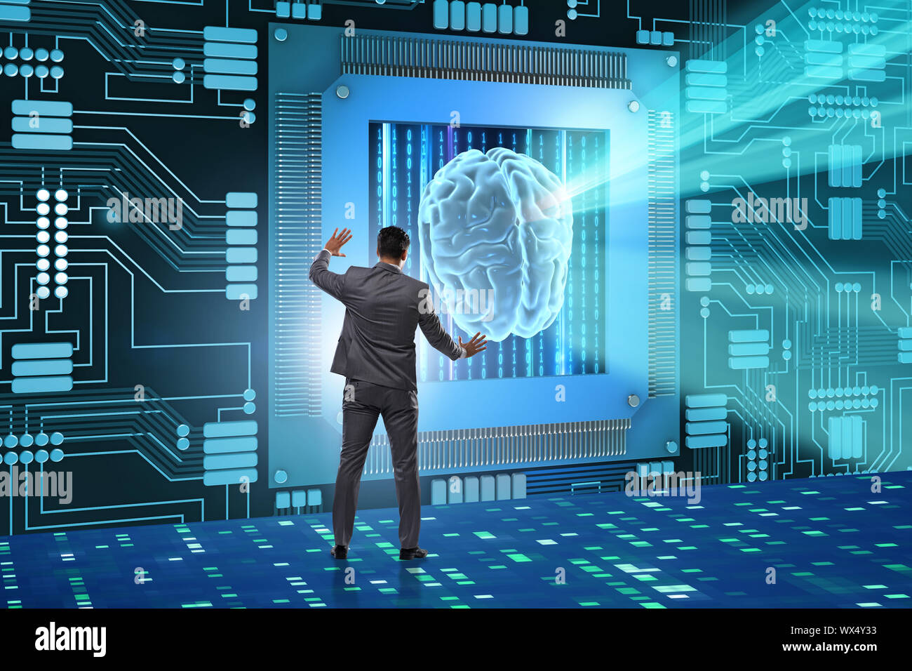 Cognitive computing concept as modern technology Stock Photo - Alamy