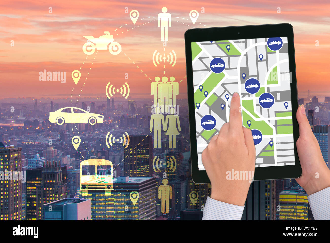 Concept of car ordering online Stock Photo - Alamy