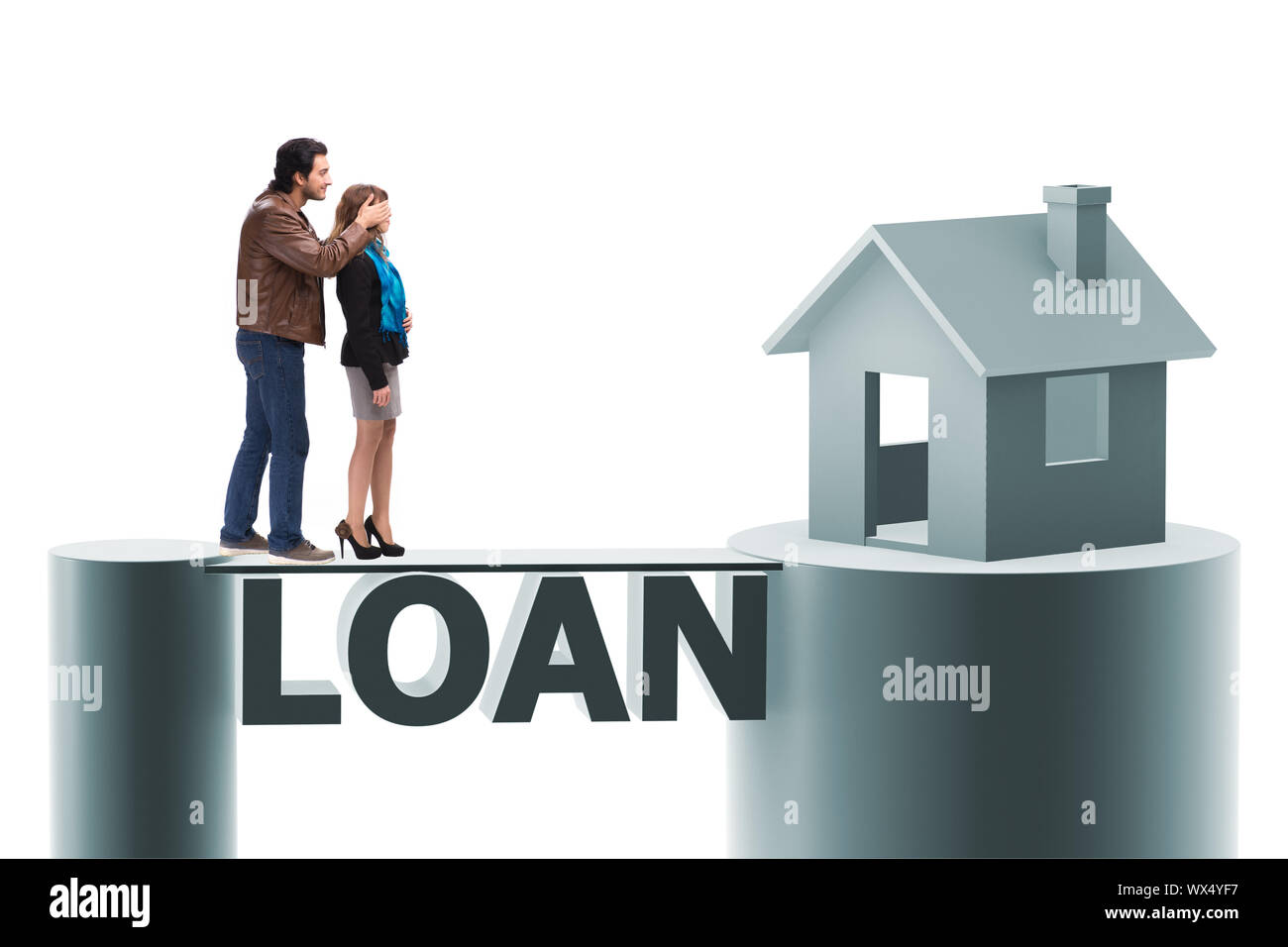 Dream house concept buying Cut Out Stock Images & Pictures - Alamy