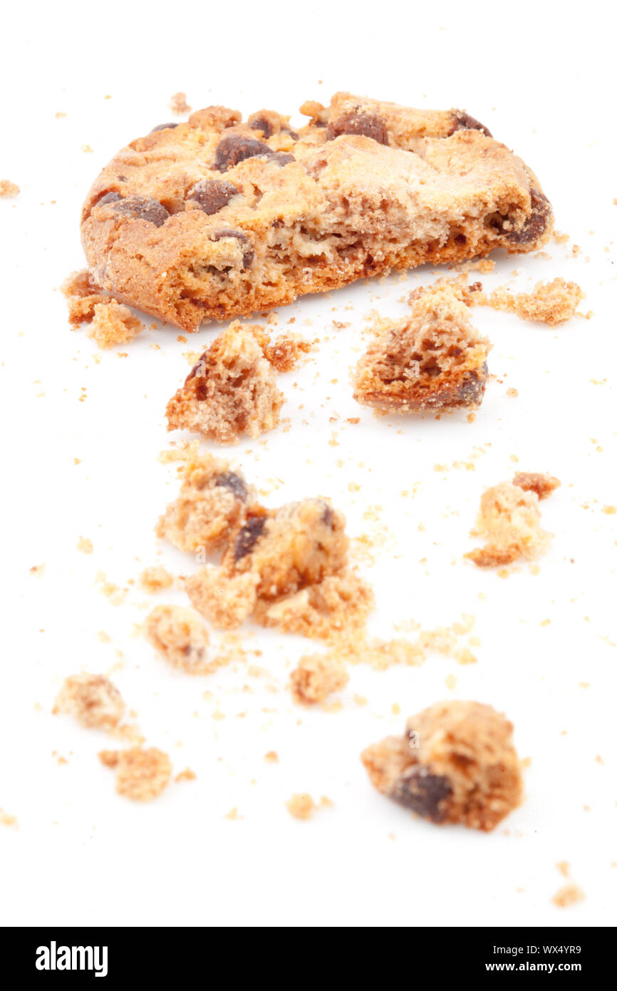 Half eaten chocolate cookie Cut Out Stock Images & Pictures - Alamy