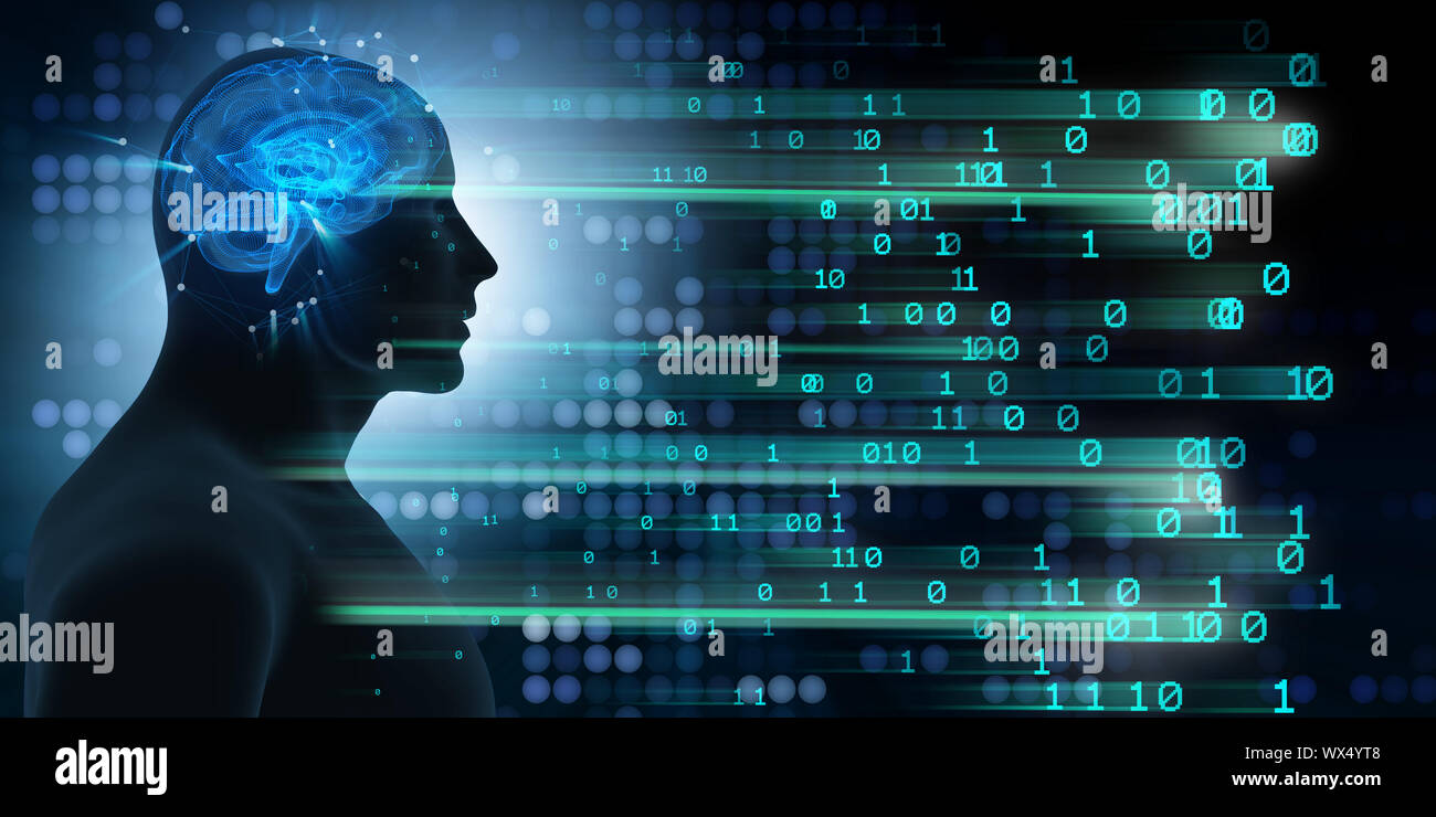 Machine learning and cognitive computing - 3d rendering Stock Photo - Alamy