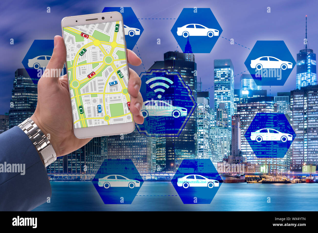 Concept of car ordering online Stock Photo - Alamy