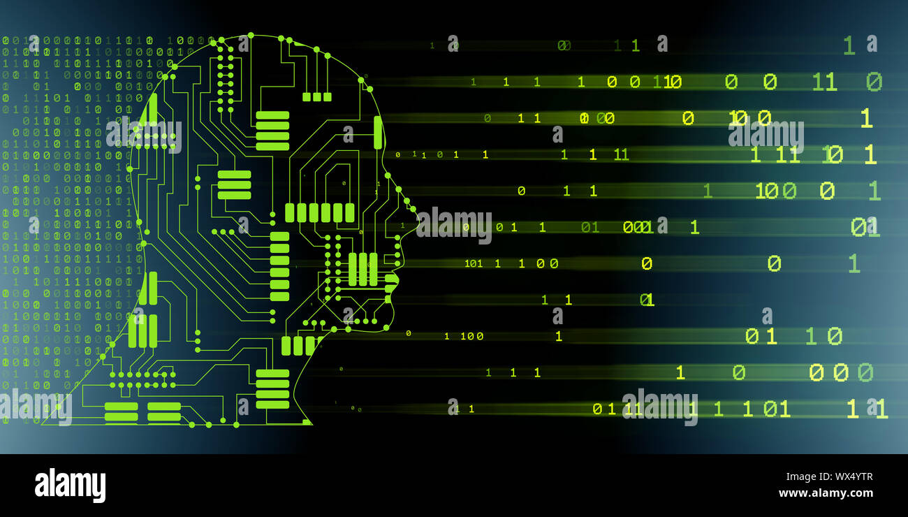 Machine learning and cognitive computing - 3d rendering Stock Photo - Alamy