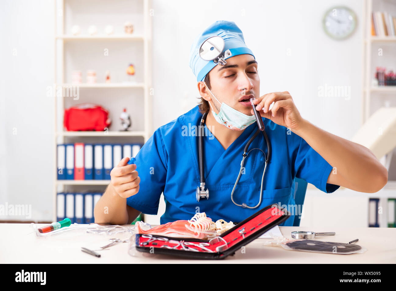 Bloody scary doctor hi-res stock photography and images - Alamy