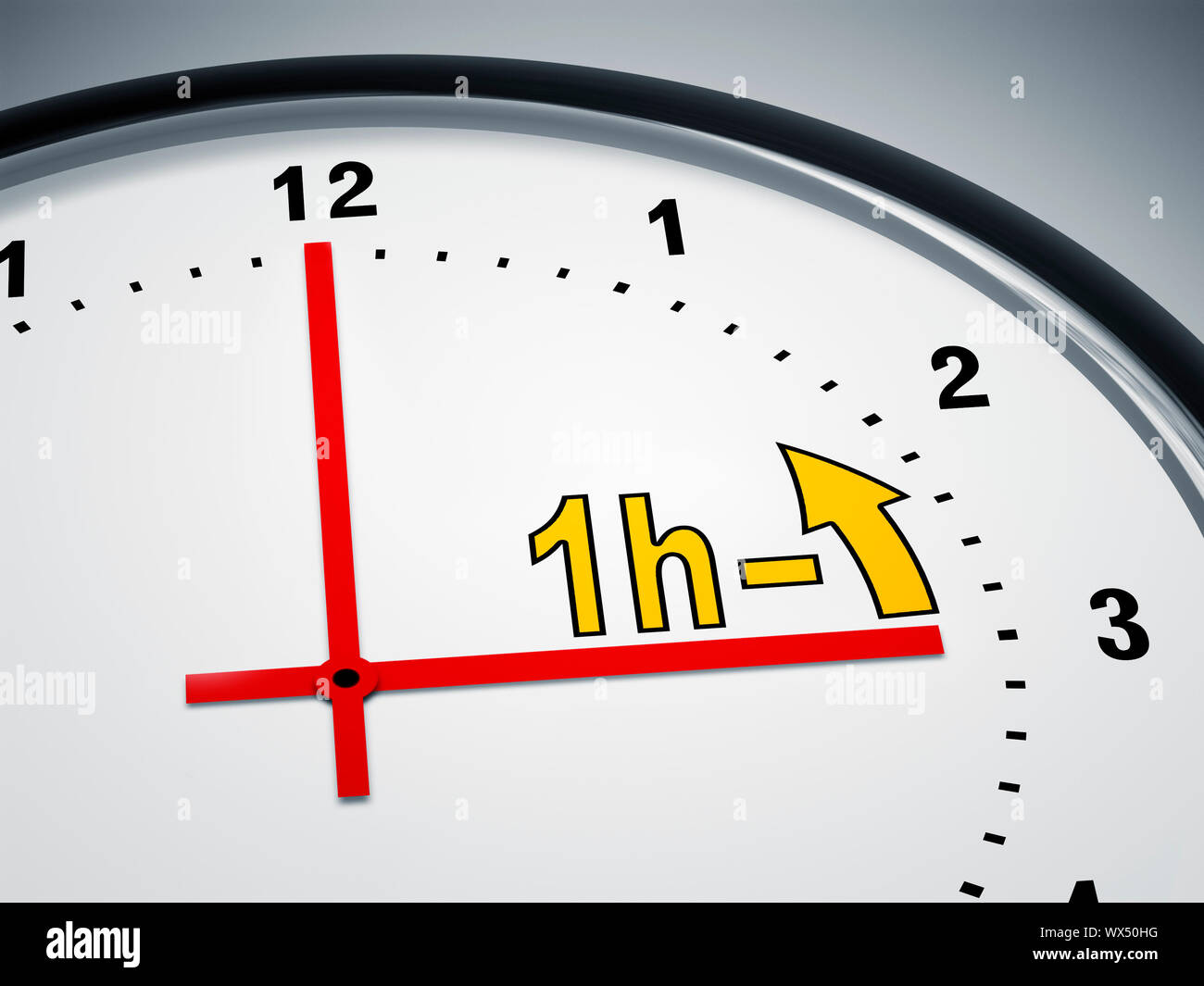 Clock face showing time two hi-res stock photography and images - Alamy