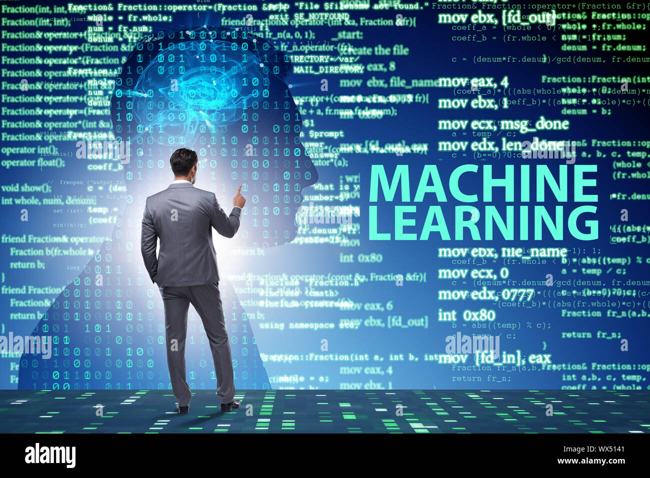 Machine learning concept as modern technology Stock Photo - Alamy
