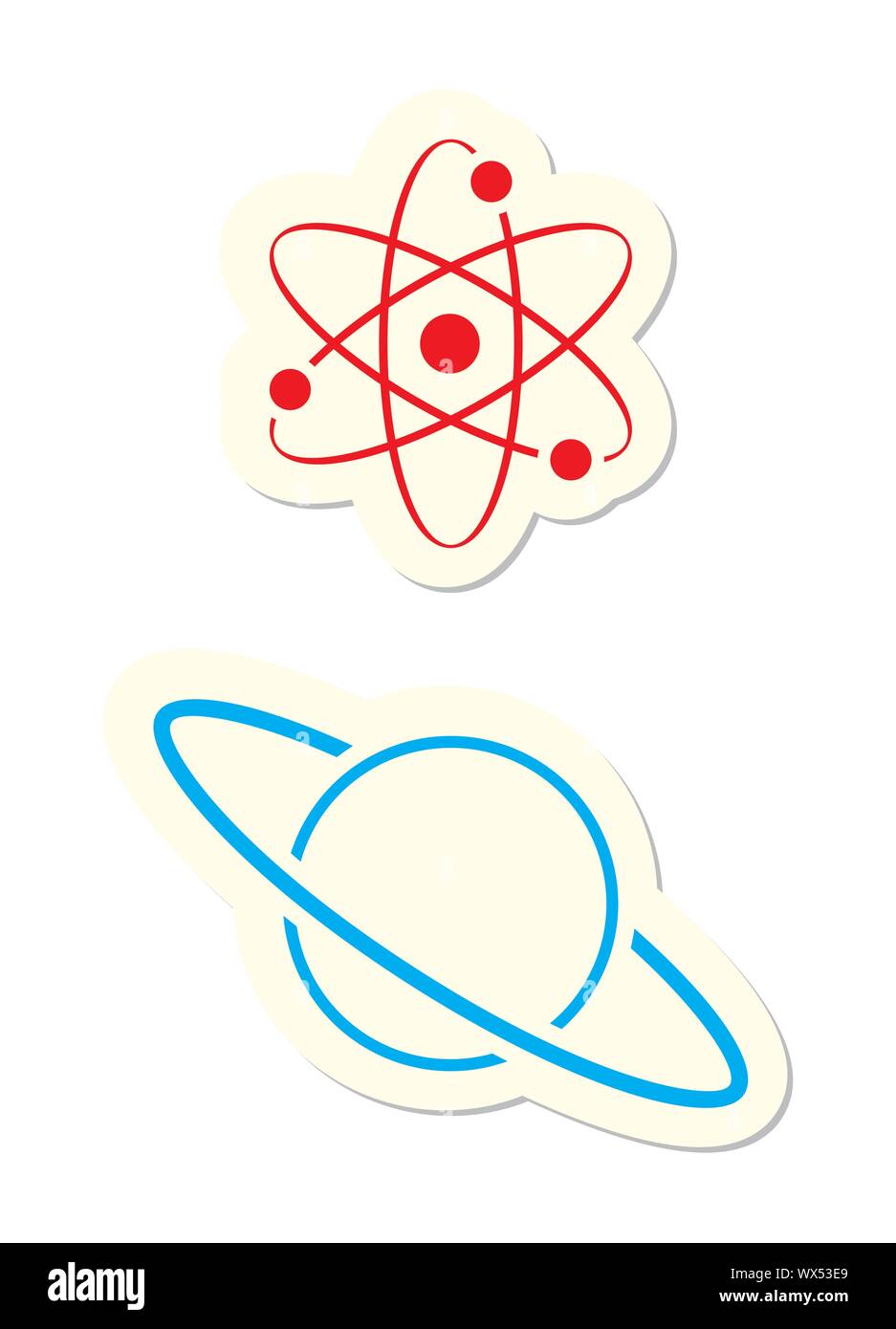 Atom electron rings Stock Vector Images - Alamy