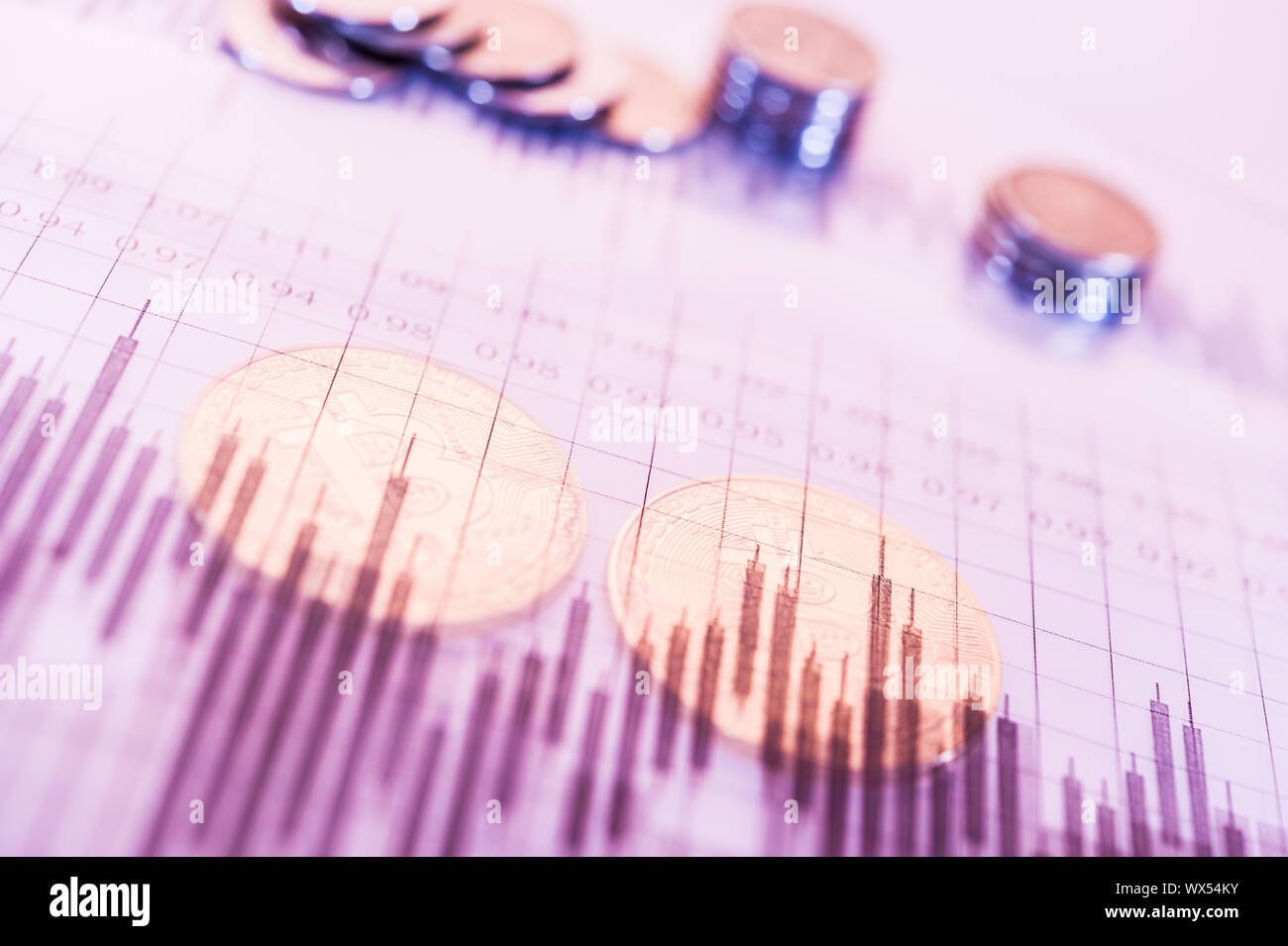 Economy trends virtual digital currency abstract background Stock Photo ...