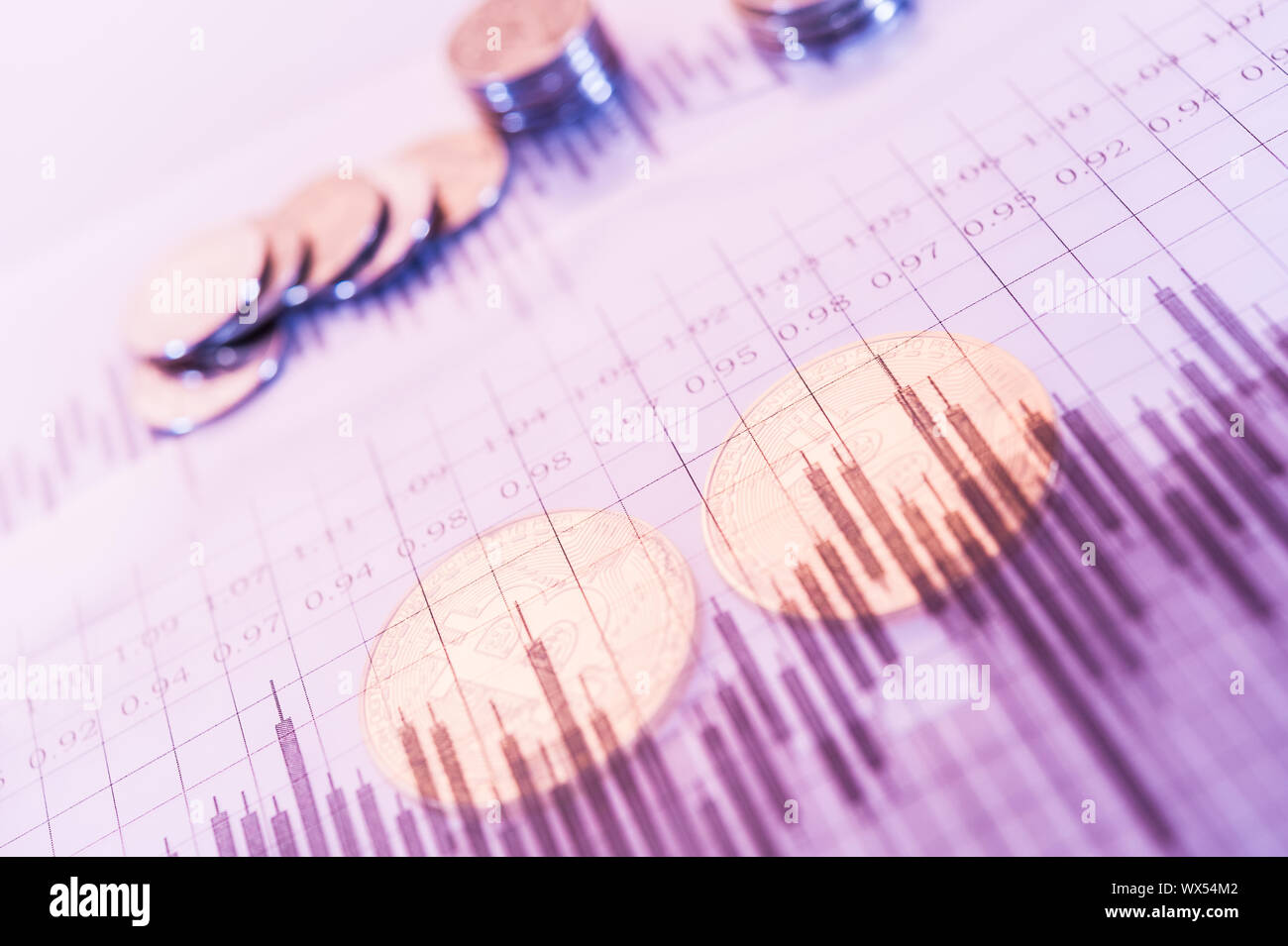 Economy trends virtual digital currency abstract background Stock Photo ...